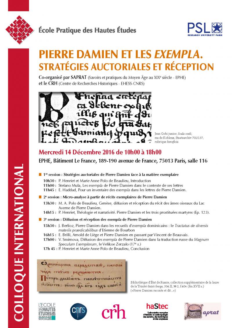 Pierre Damien et les exempla – Saprat